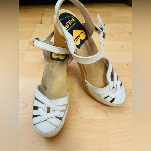 Swedish Hasbeens | Shoes | Toffel Swedish Hasbeens Fredrica White ...